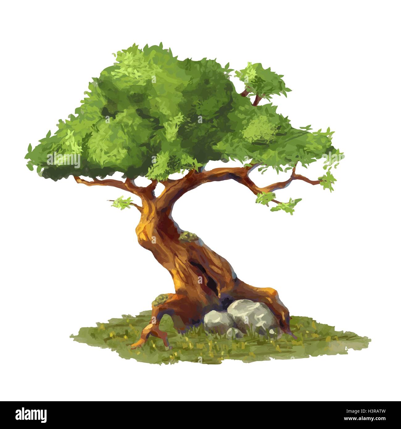 Tree cartoon hi-res stock photography and images - Alamy