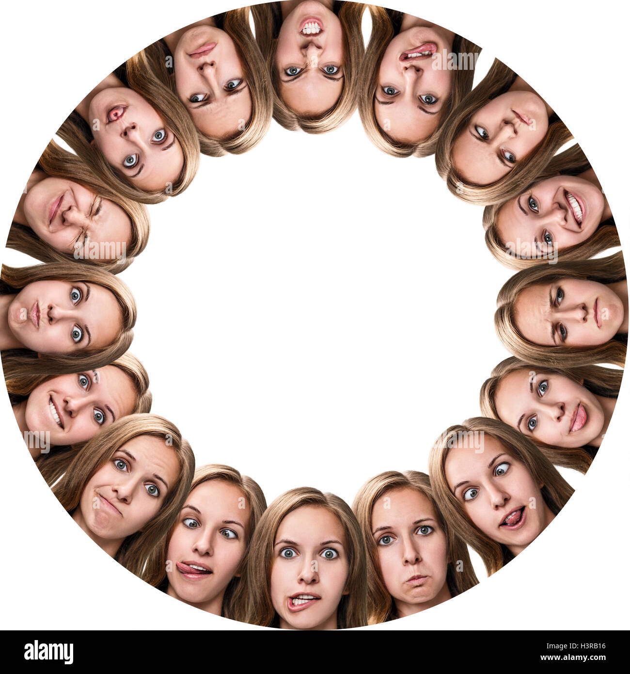 Expressing different emotions collage hi-res stock photography and ...