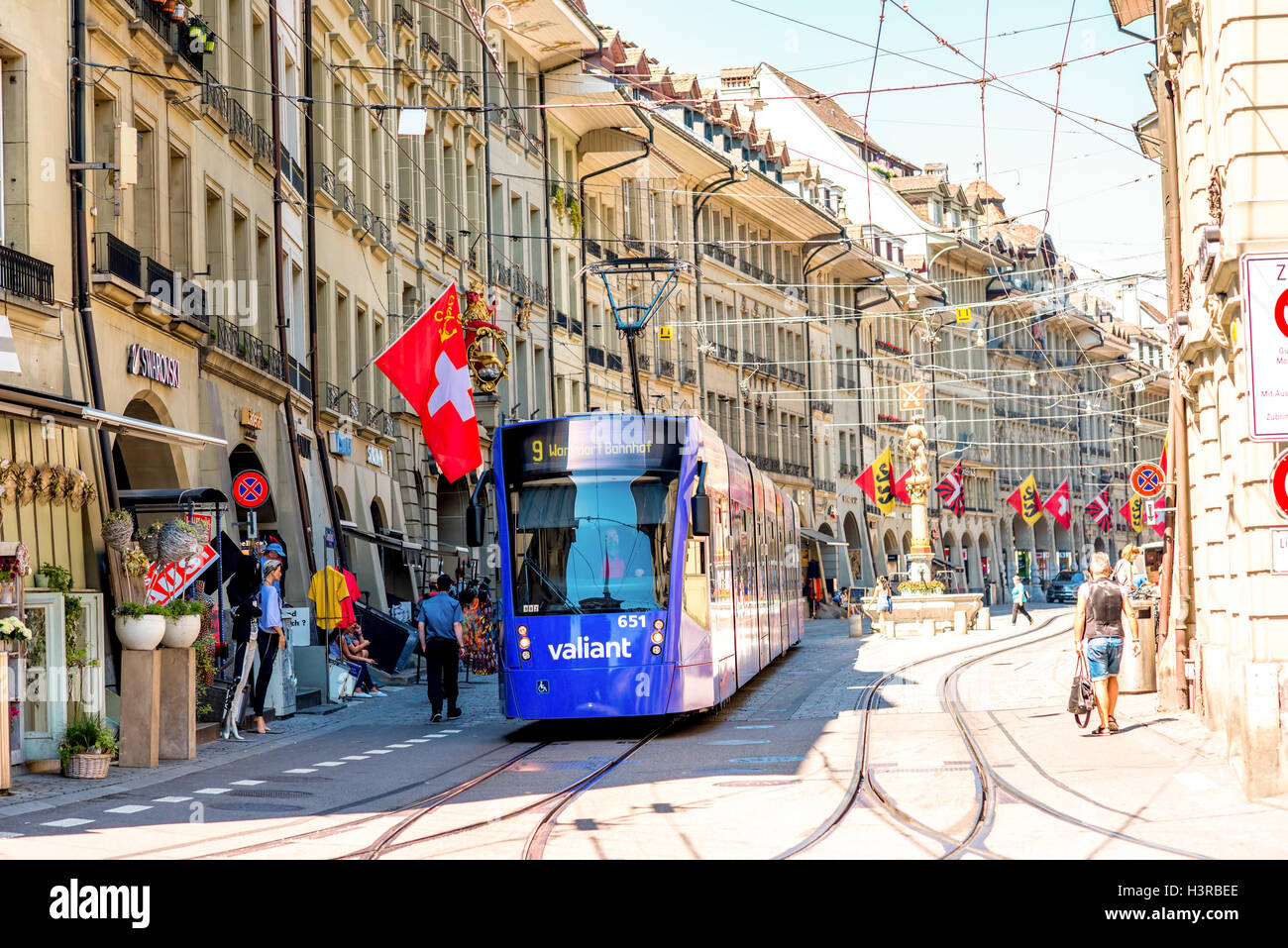 Street view in Bern city Stock Photo - Alamy