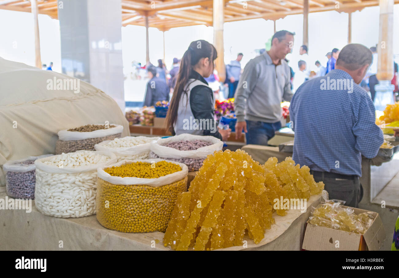 The Siab Dekhkhan Bazaar offers many traditional local goods, the sugar ...