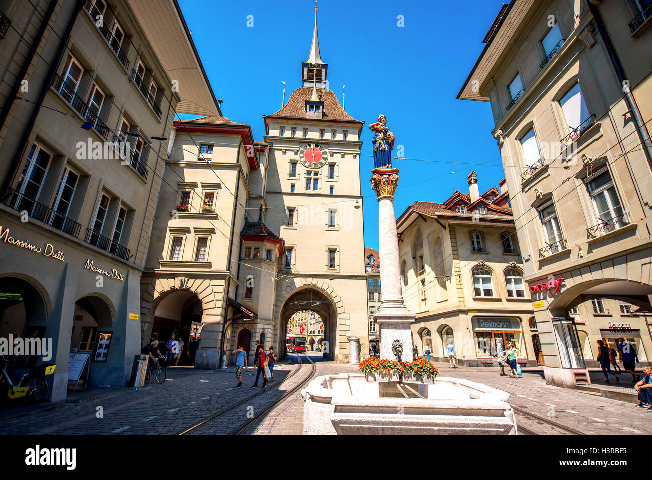 Street view in Bern city Stock Photo - Alamy