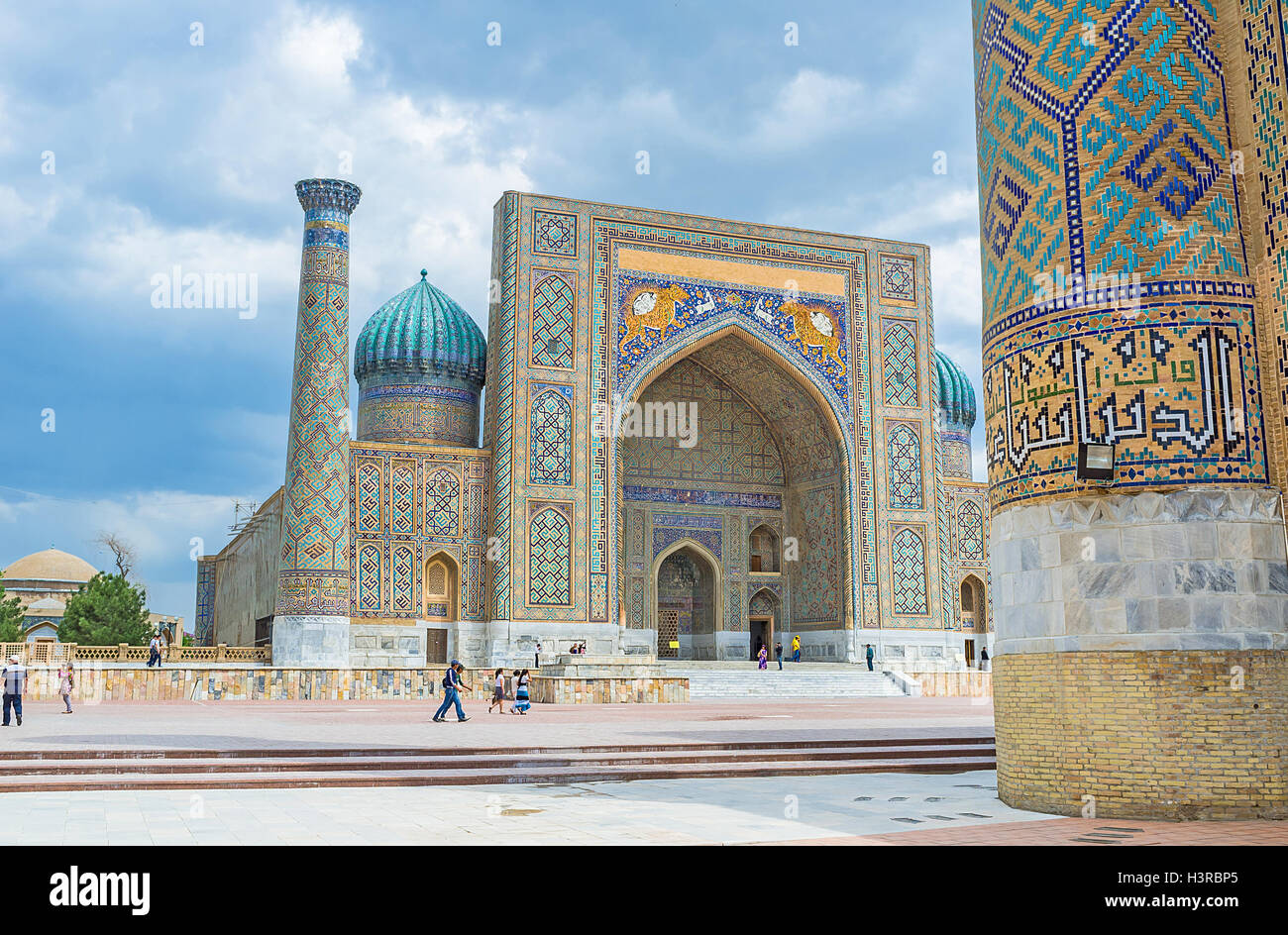 The Registan Square is the most popular tourist destination in the old ...