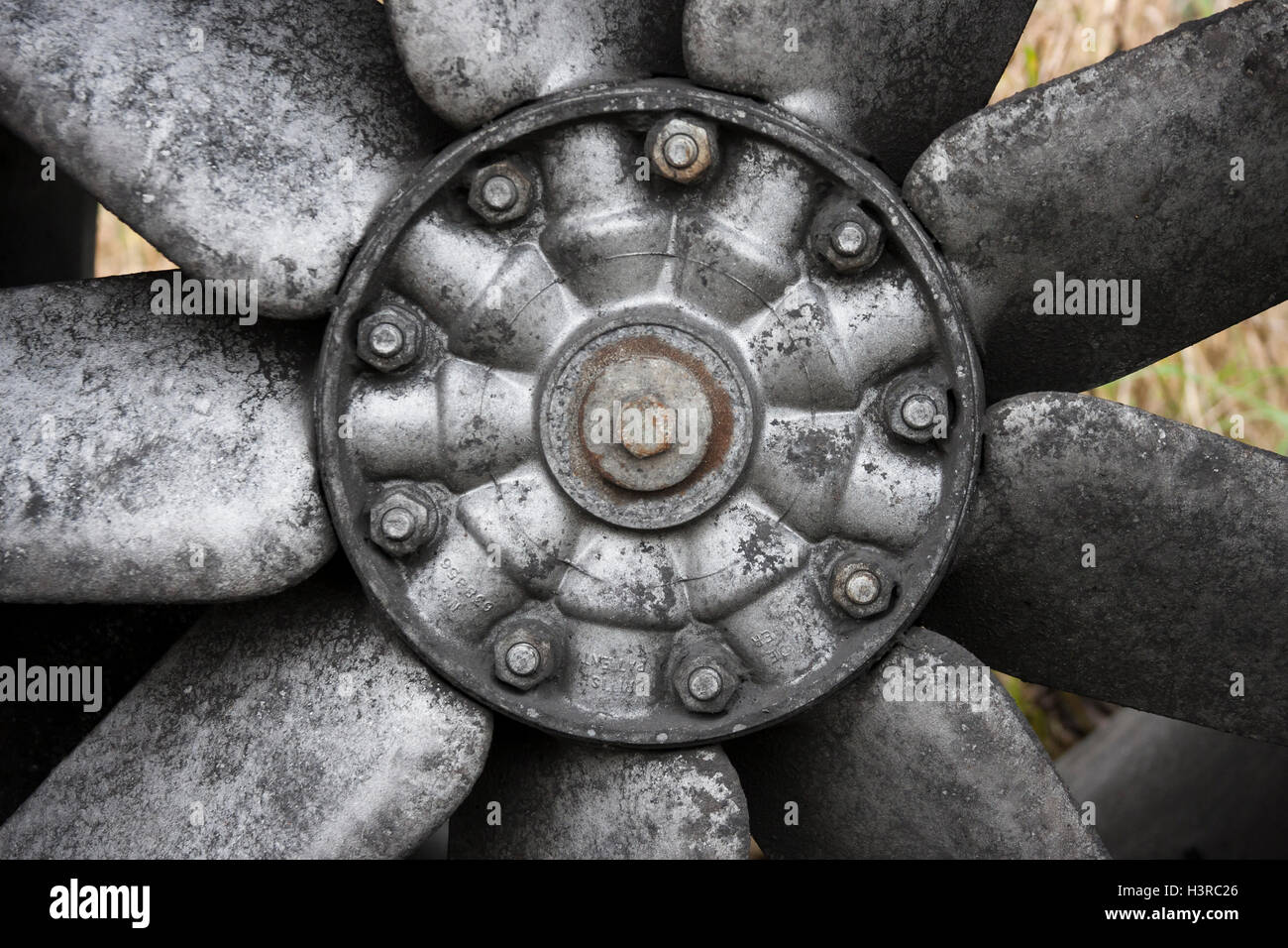 huge industrial fan scrapped on waste ground Stock Photo - Alamy