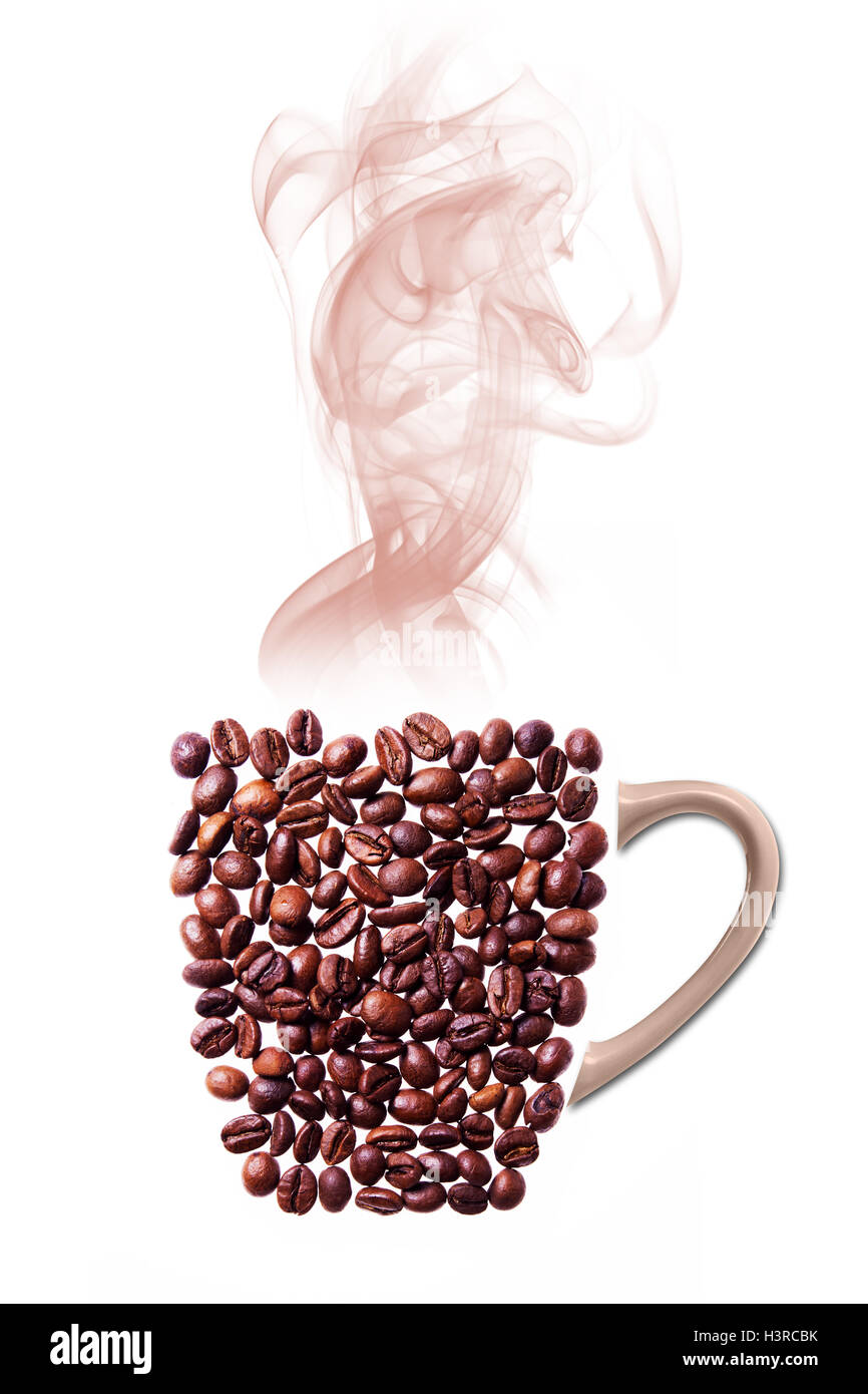 A cup of coffee made from real coffee beans Stock Photo - Alamy