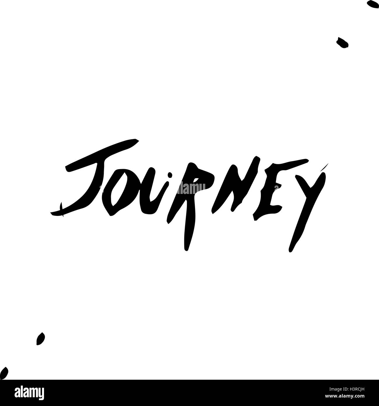 Journey idea. Hand drawn poster Stock Vector Image & Art - Alamy