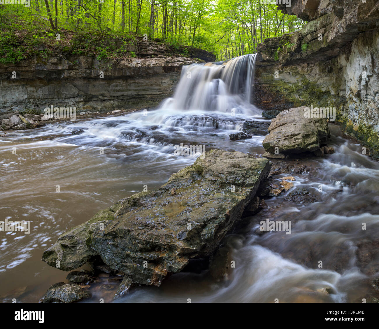 McCormick's Creek State Park, Indiana: McCormick's Creek falls in early ...