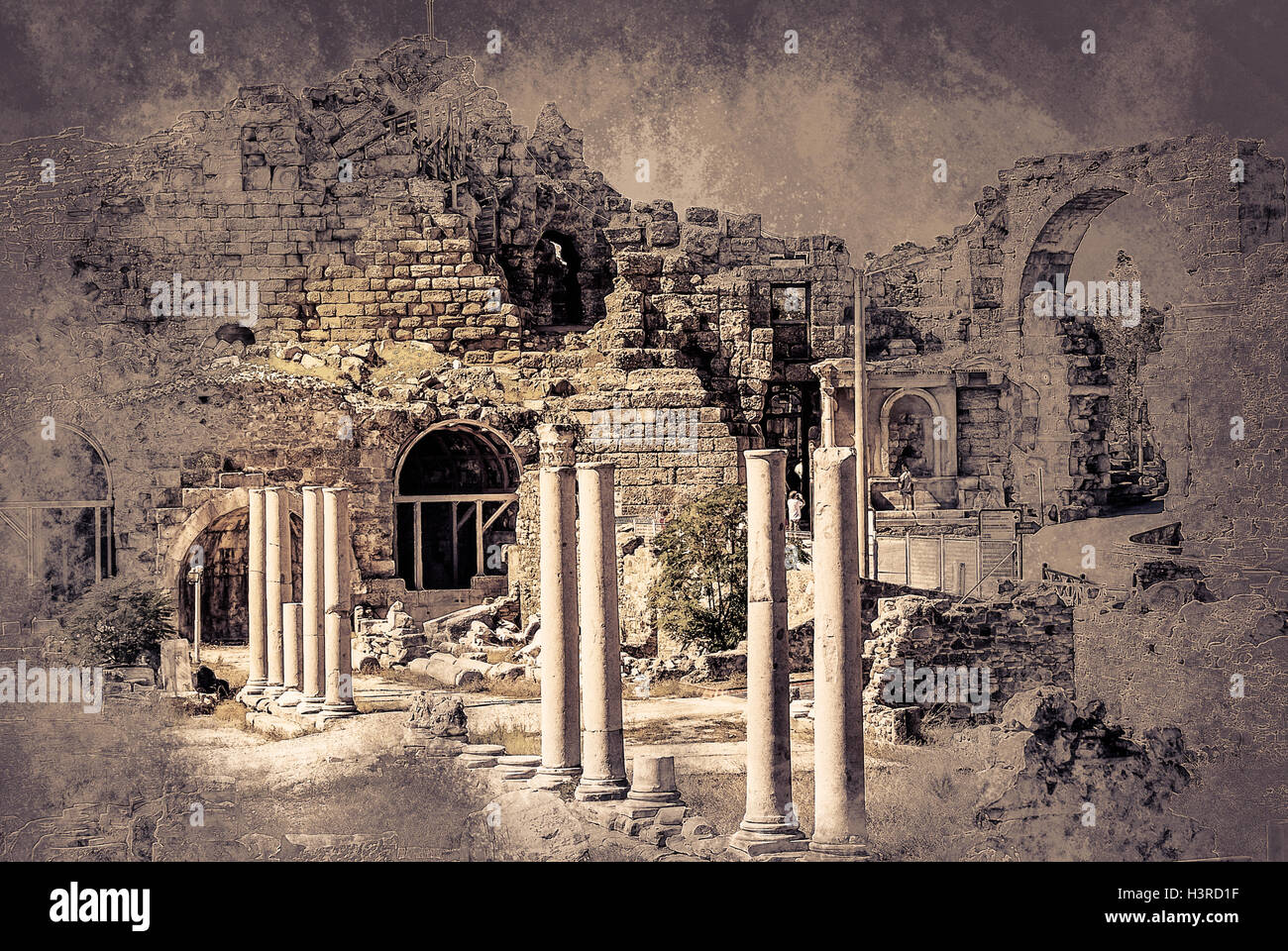 ruins of ancient city Stock Photo - Alamy