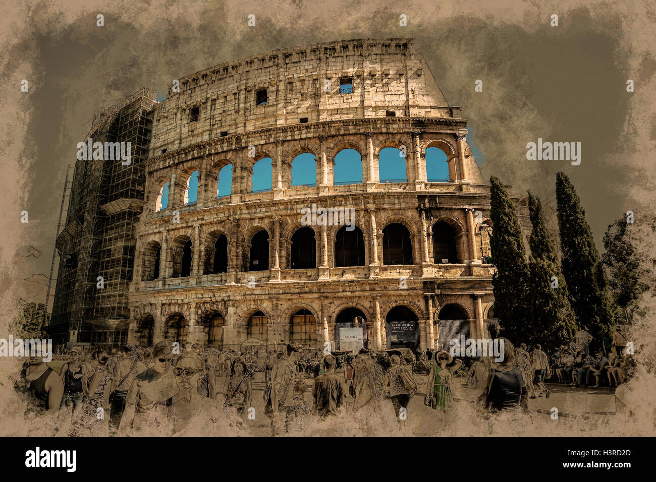 The Colosseum, an important monument Stock Photo - Alamy