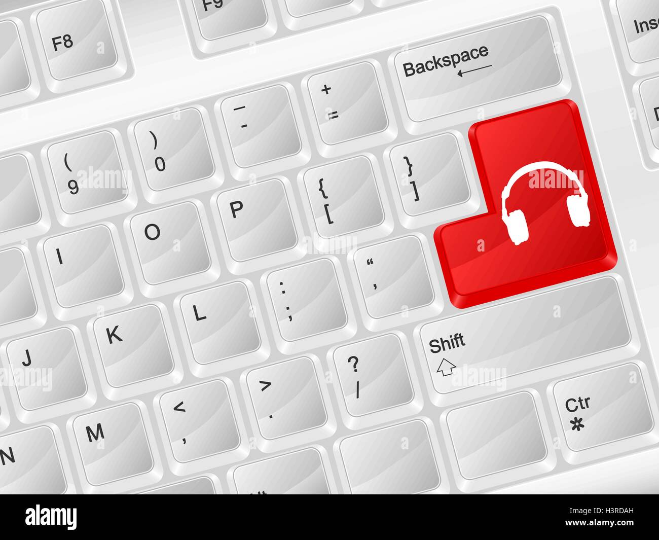 Computer listen Stock Vector Images - Alamy