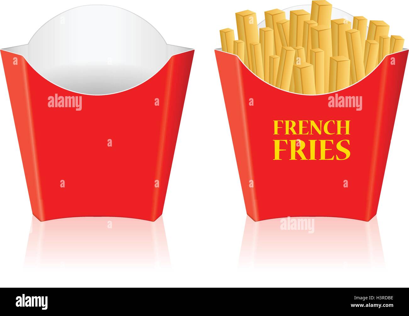 French fries vector vectors hi-res stock photography and images - Alamy