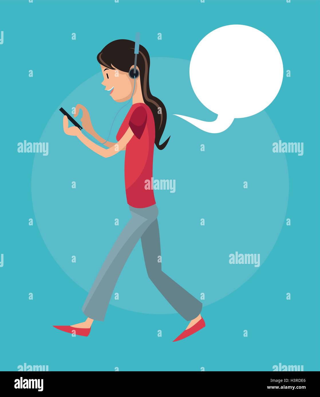 Mobile people cartoon design Stock Vector Image & Art - Alamy