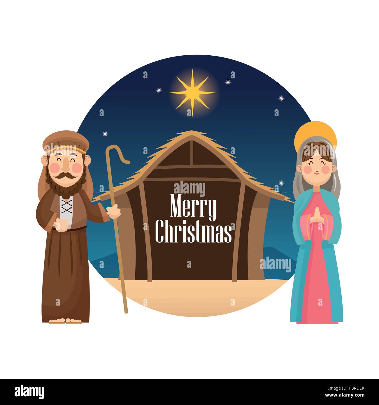 Mary And Joseph Cut Out Stock Images & Pictures - Alamy