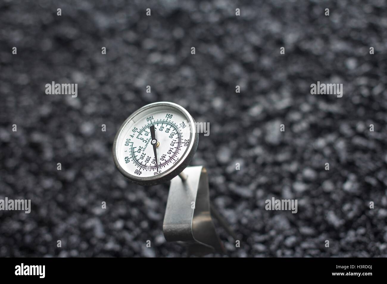 Asphalt thermal temperature measurement on ground Stock Photo - Alamy