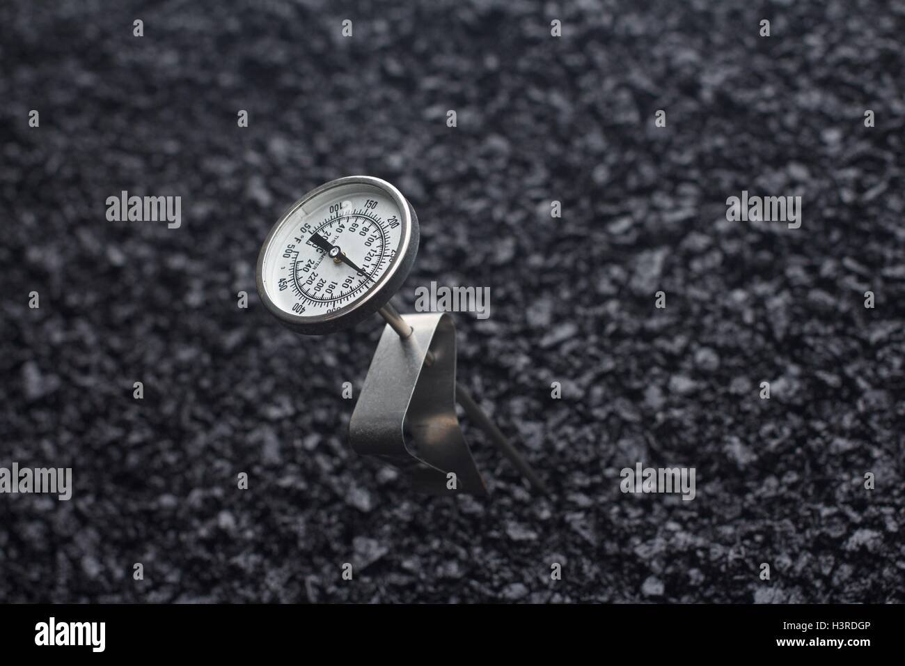 Asphalt thermal temperature measurement on ground Stock Photo - Alamy
