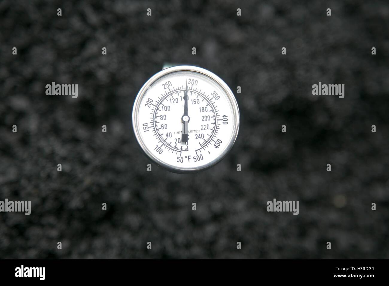 Asphalt thermal temperature measurement on ground Stock Photo - Alamy