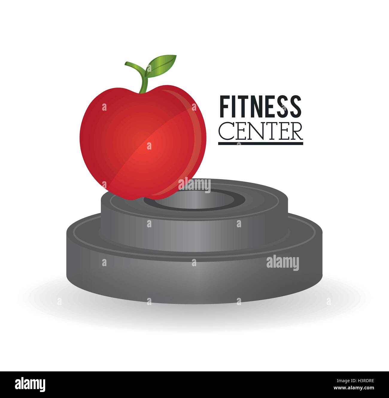 Apple weight and fitness design Stock Vector Image & Art - Alamy