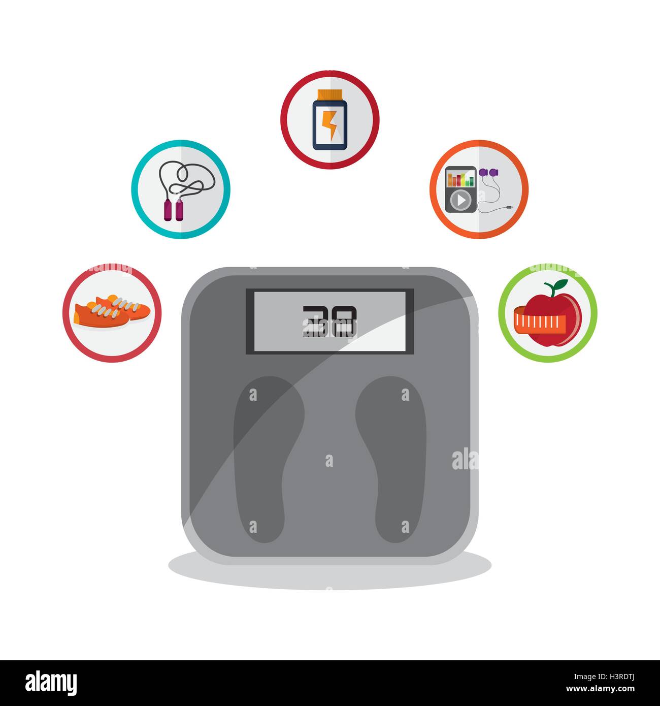 Scale and fitness design Stock Vector Image & Art - Alamy