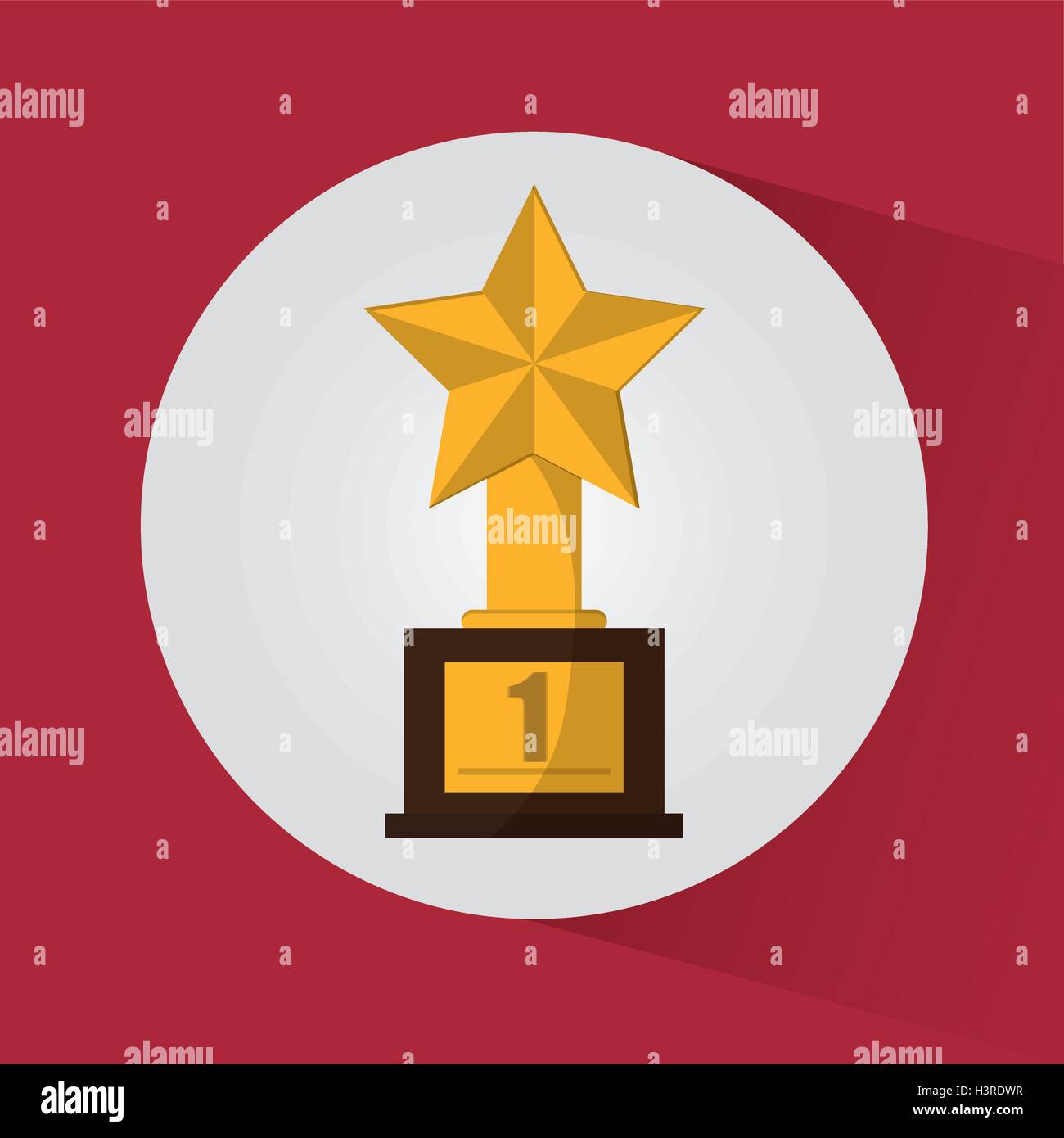 Isolated gold trophy design Stock Vector Image & Art - Alamy