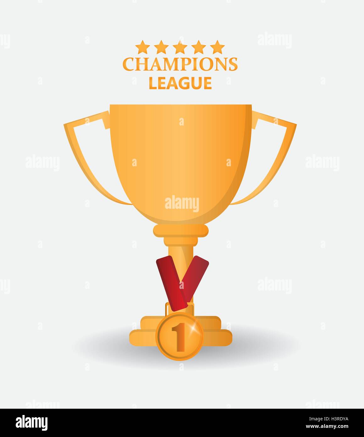 Isolated gold trophy cup design Stock Vector Image & Art - Alamy