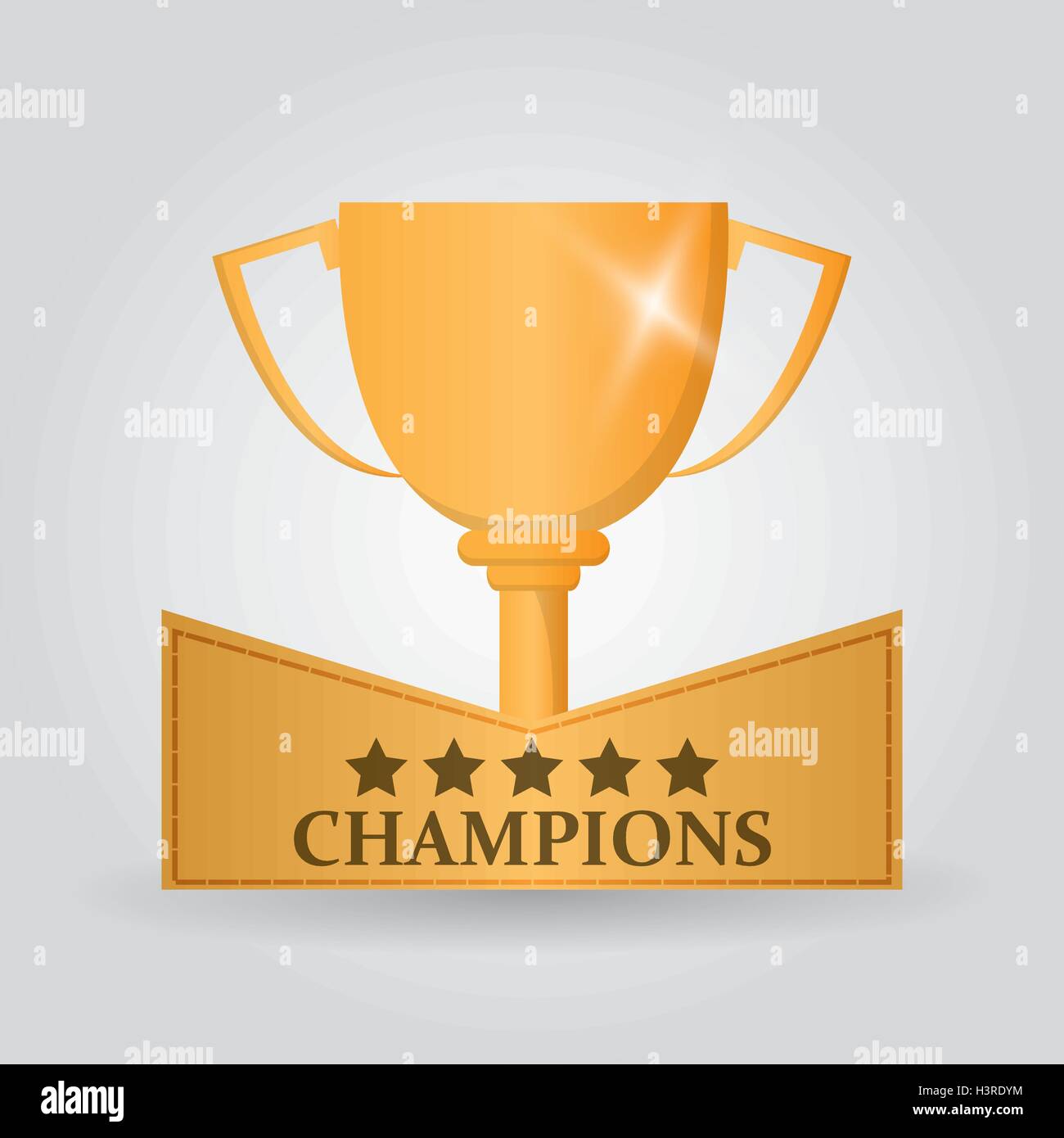Isolated gold trophy cup design Stock Vector Image & Art - Alamy