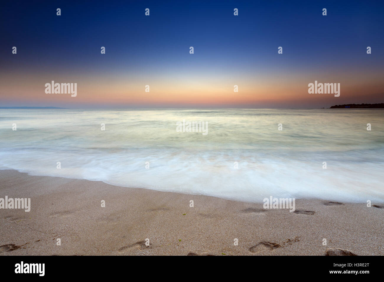 Background sea shore with a sandy beach Stock Photo - Alamy