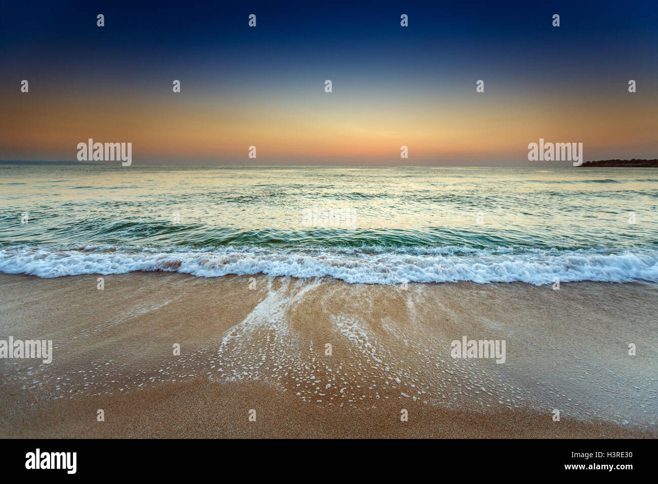 Background sea shore with a sandy beach Stock Photo - Alamy