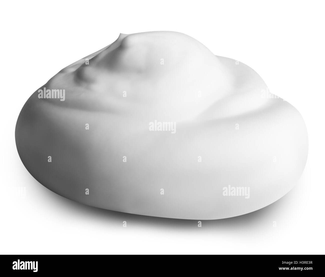 white foam isolated on white background Stock Photo - Alamy
