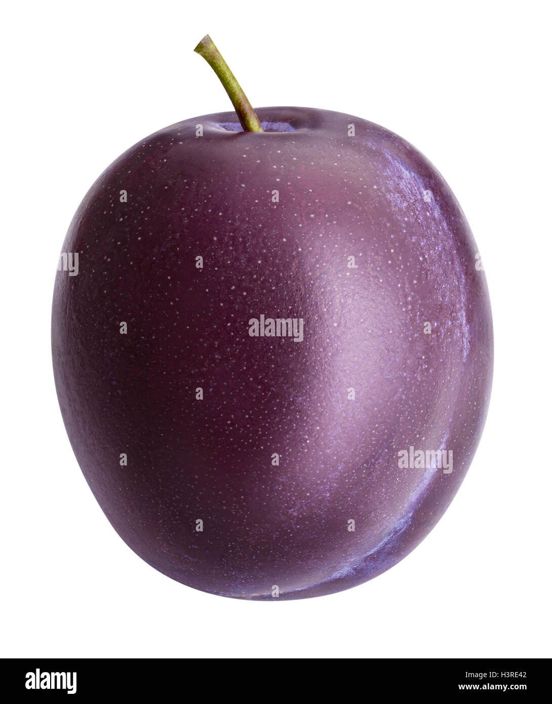 Plum isolated with clippin path Stock Photo - Alamy