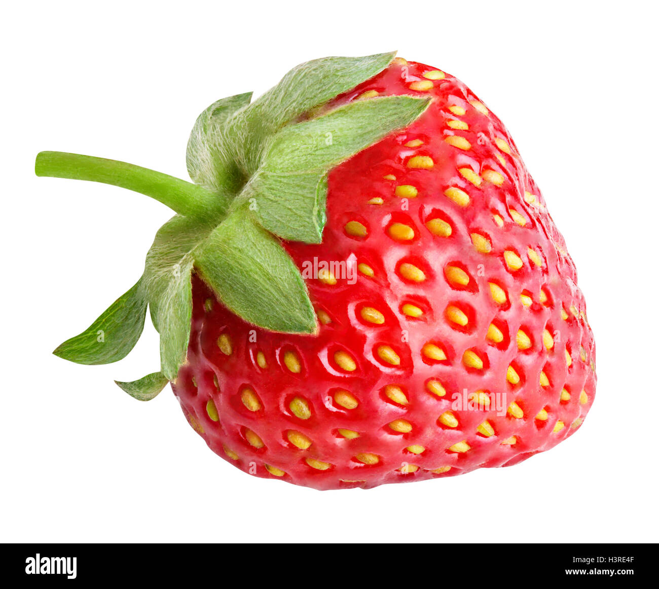 Strawberry isolated on white background Stock Photo - Alamy