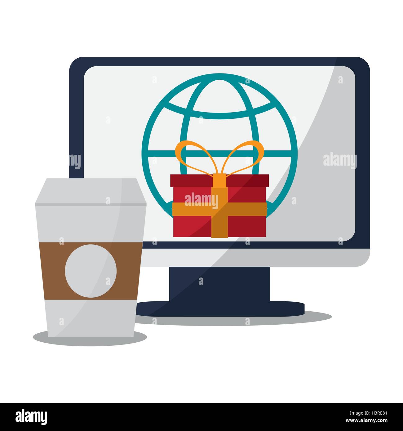 Computer and digital marketing design Stock Vector Image & Art - Alamy