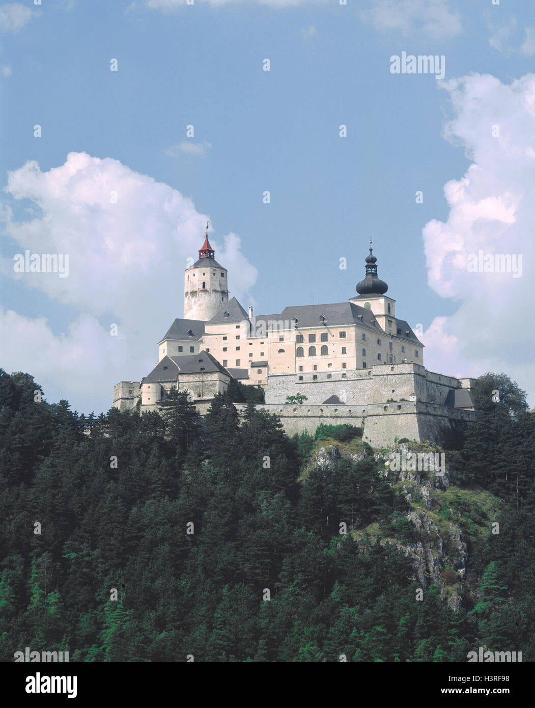 Austria, Burgenland, castle Forchtenstein, outside, building, structure ...