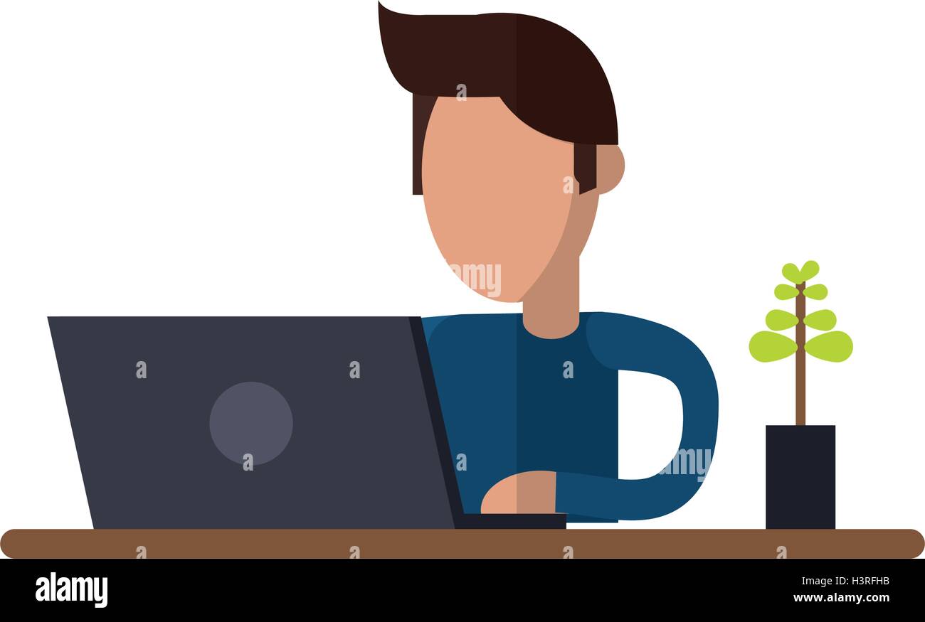 Isolated operator man design Stock Vector Image & Art - Alamy