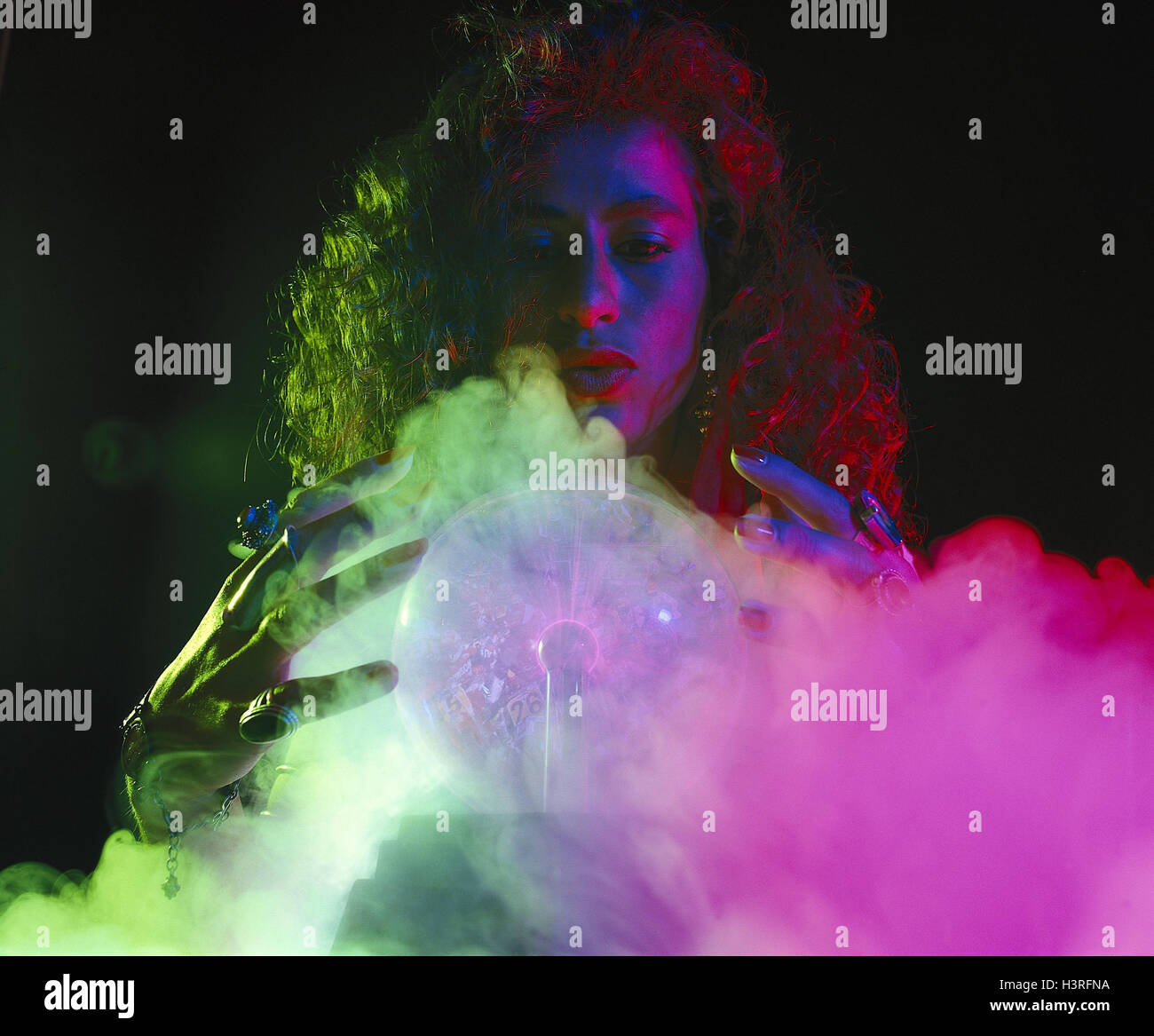 Glass ball foreteller hi-res stock photography and images - Alamy