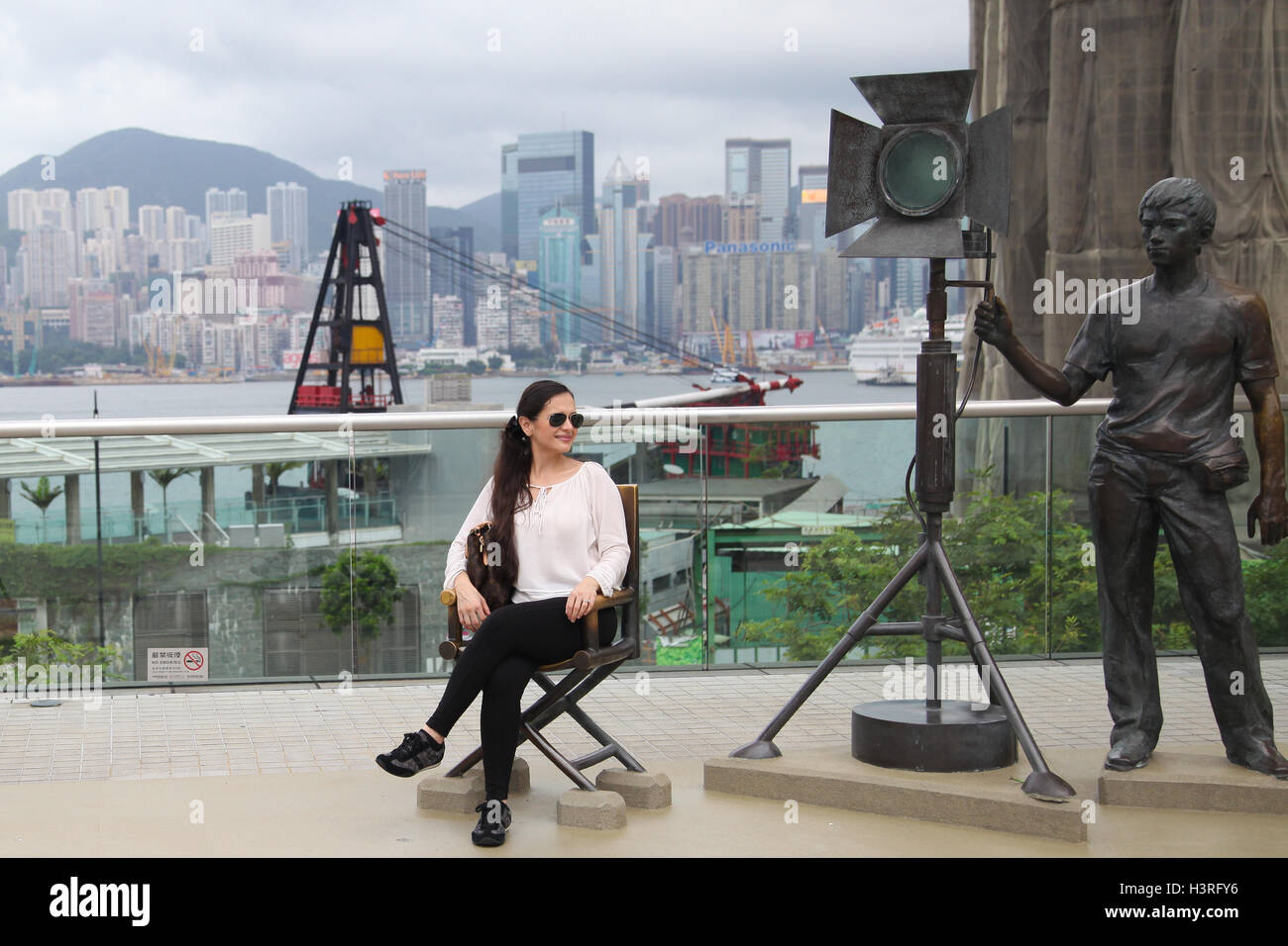 Kowloons iconic Avenue of Stars in Hong Kong Island. China, Asia Stock ...