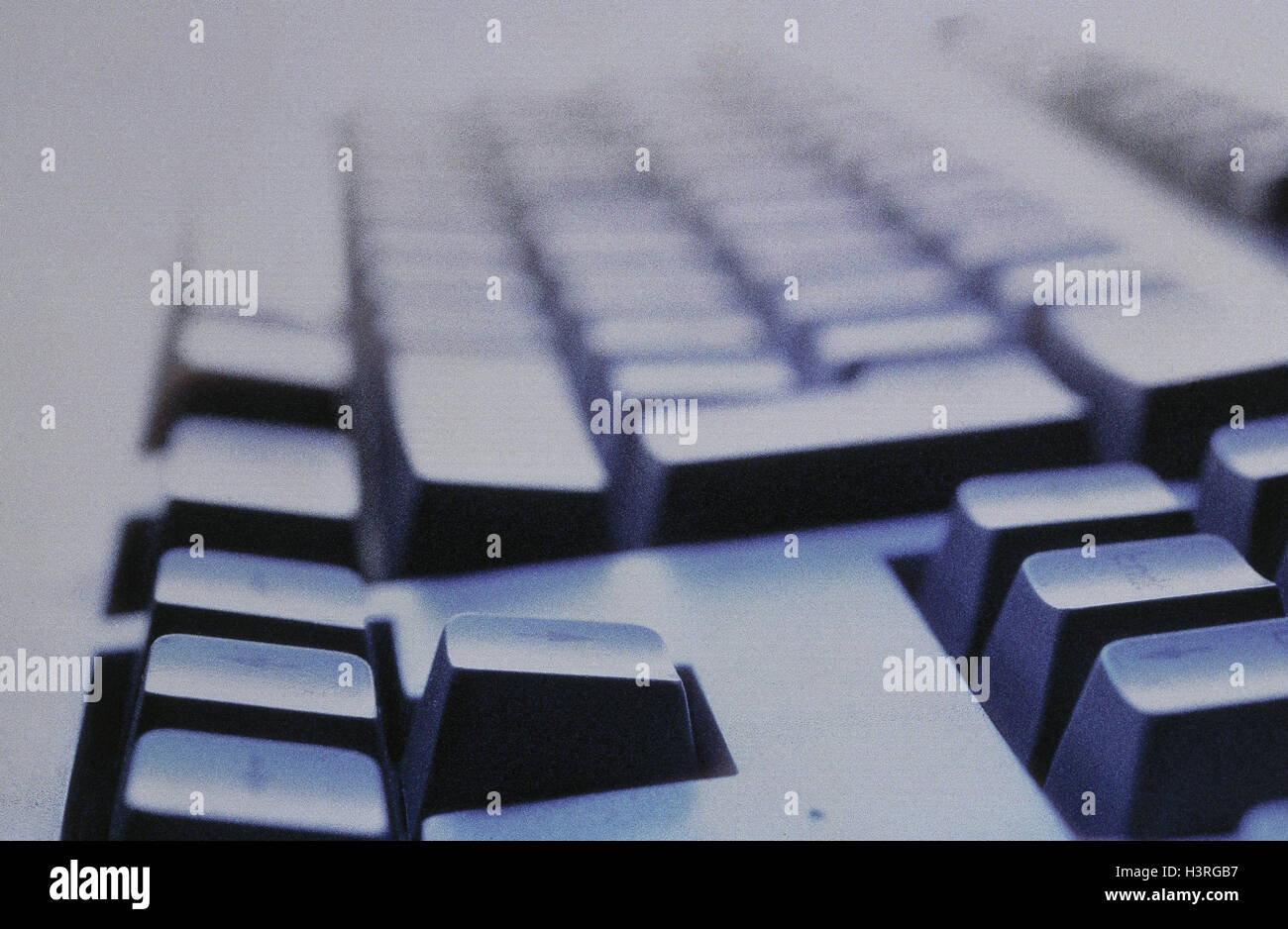 Computer keyboard, detail, blur, data processing, EDP, input device ...
