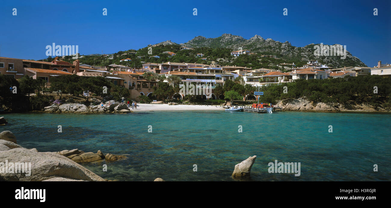 Italy, Sardinia, province Sassari, Costa Smeralda, postage Cervo, bay ...