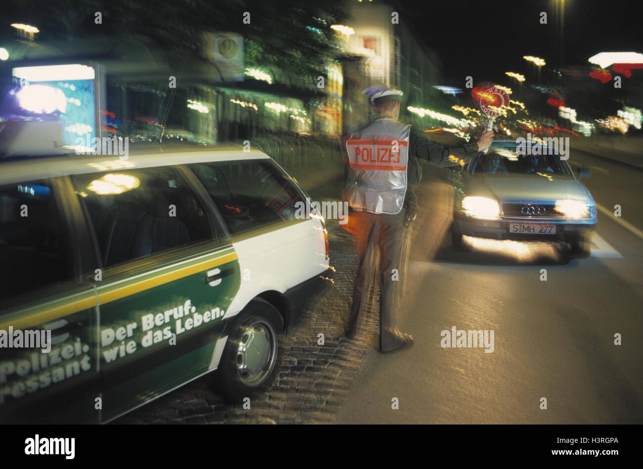 Traffic stop police night hi-res stock photography and images - Alamy