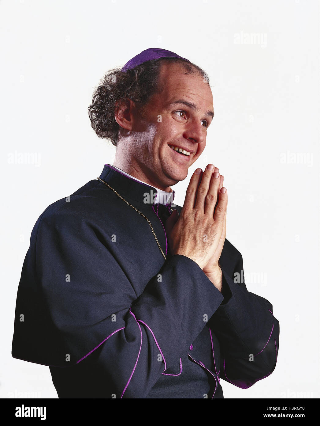 Priest, reciting, half portrait, mb 141 A2 Stock Photo - Alamy