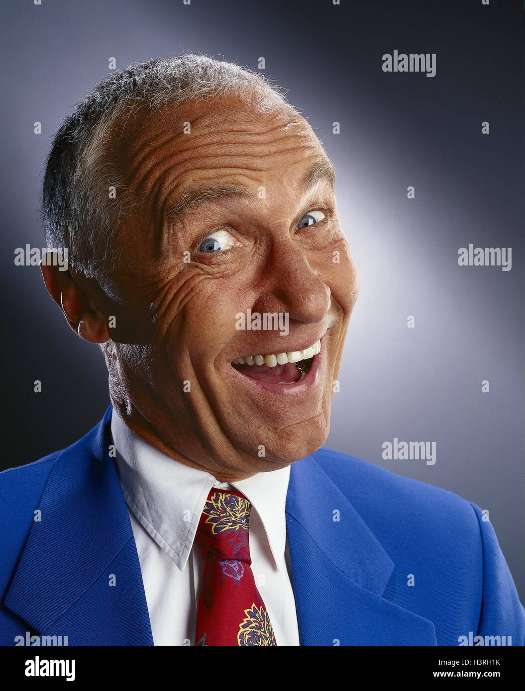 Boss (businessman), suit, facial play, laughing, portrait, mb 124 A8 ...
