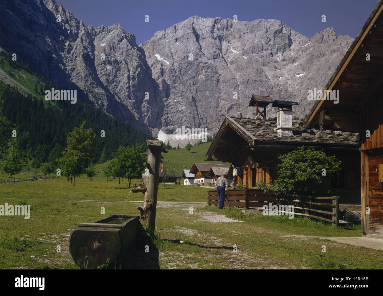 Austria, Tyrol, Closely, narrow alps in the Karwendel, well, mountain ...