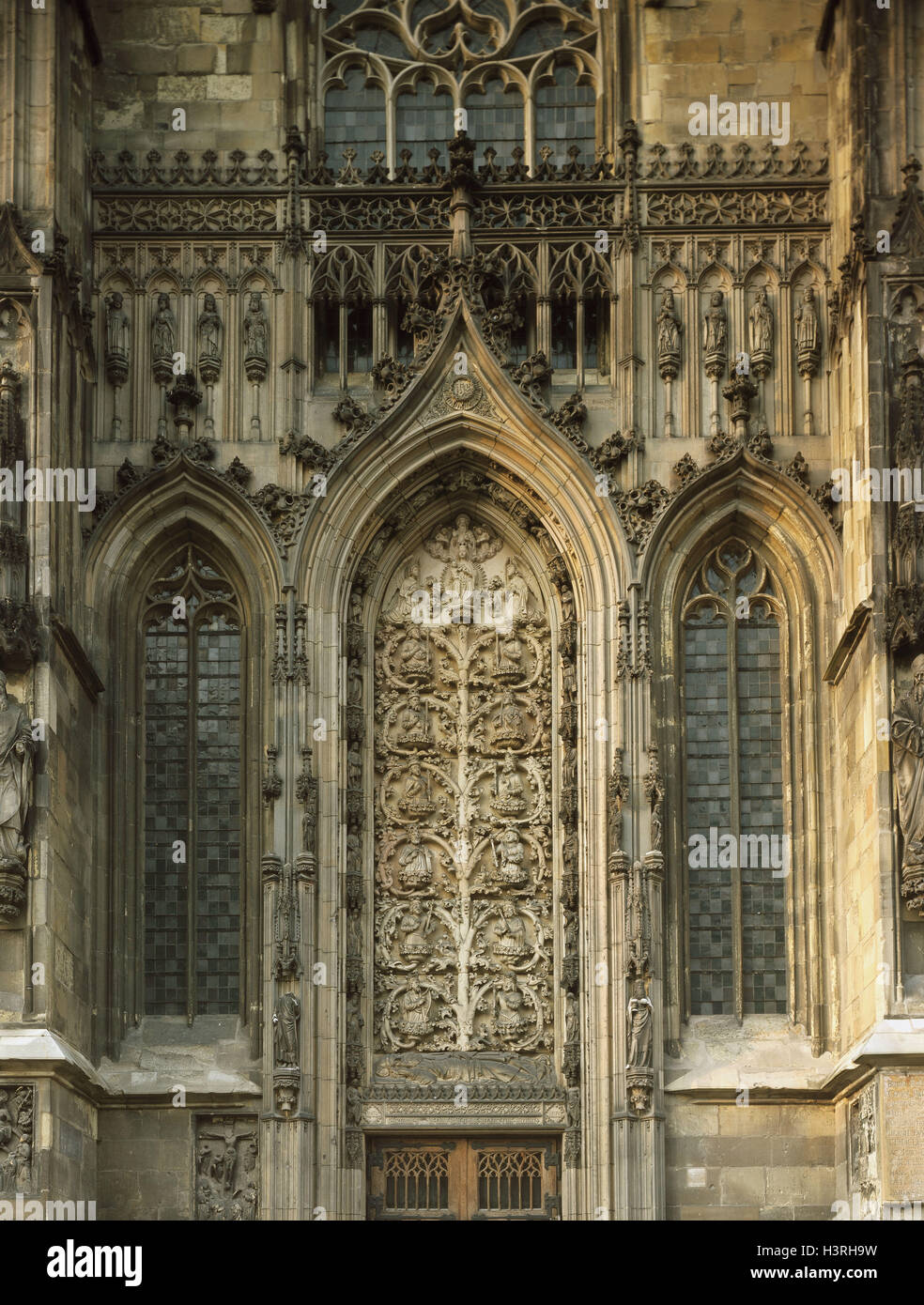 Germany, North Rhine-Westphalia, Münster, Lambertikirche, detail ...