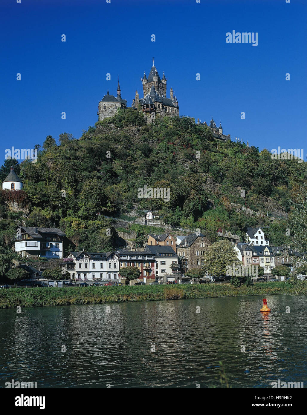 Germany, Rhineland-Palatinate, the Moselle, Cochem, town view, imperial ...