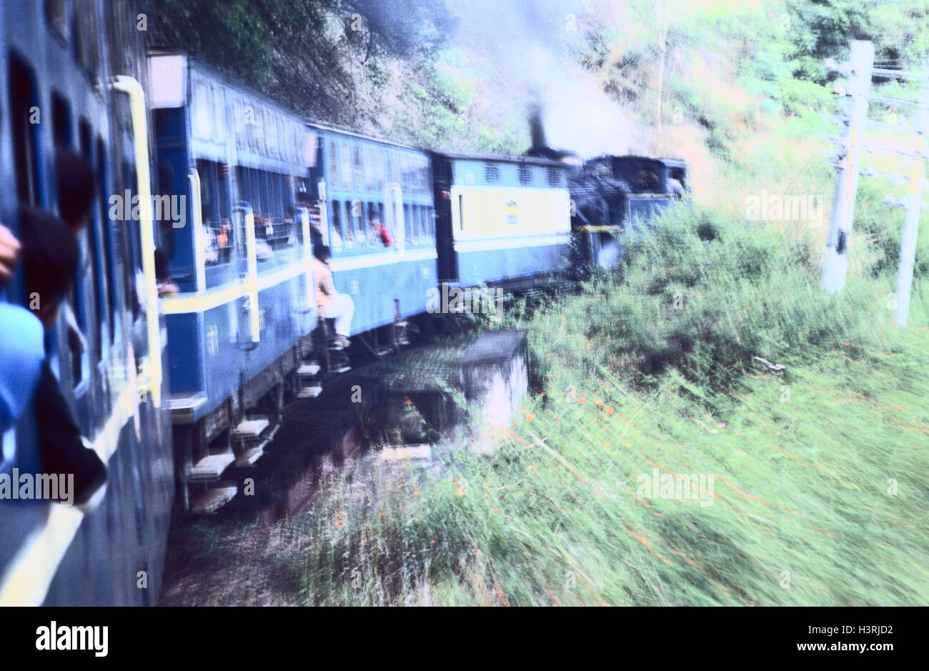 India, Kerala, train, go, blur, vehicle, means transportation, means ...
