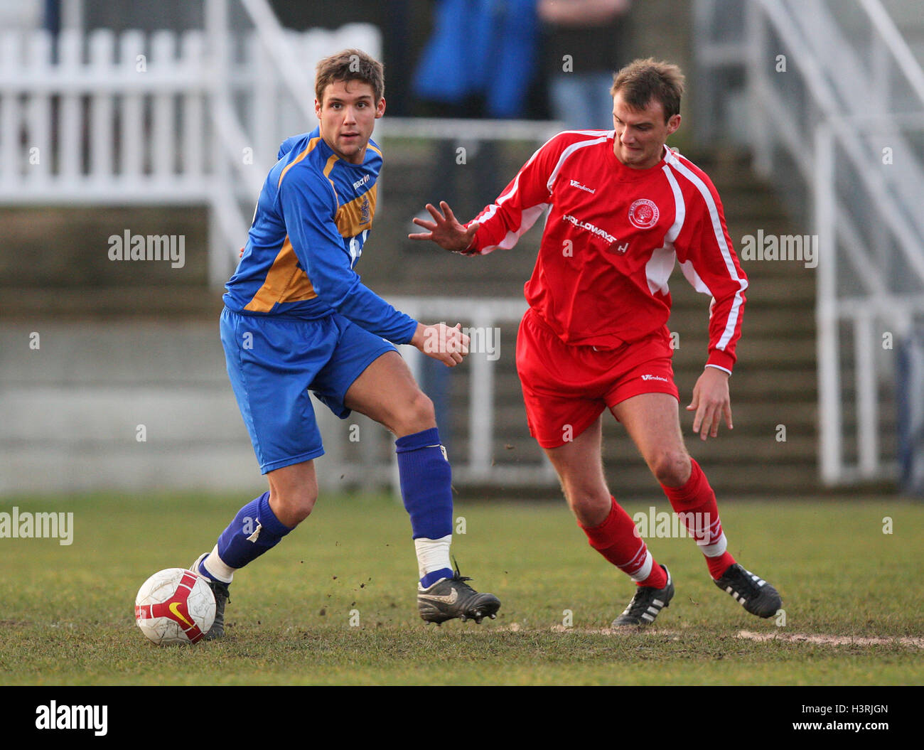 Jimmy Noakes of Romford and Danny Callaway of Barkingside - Romford vs ...