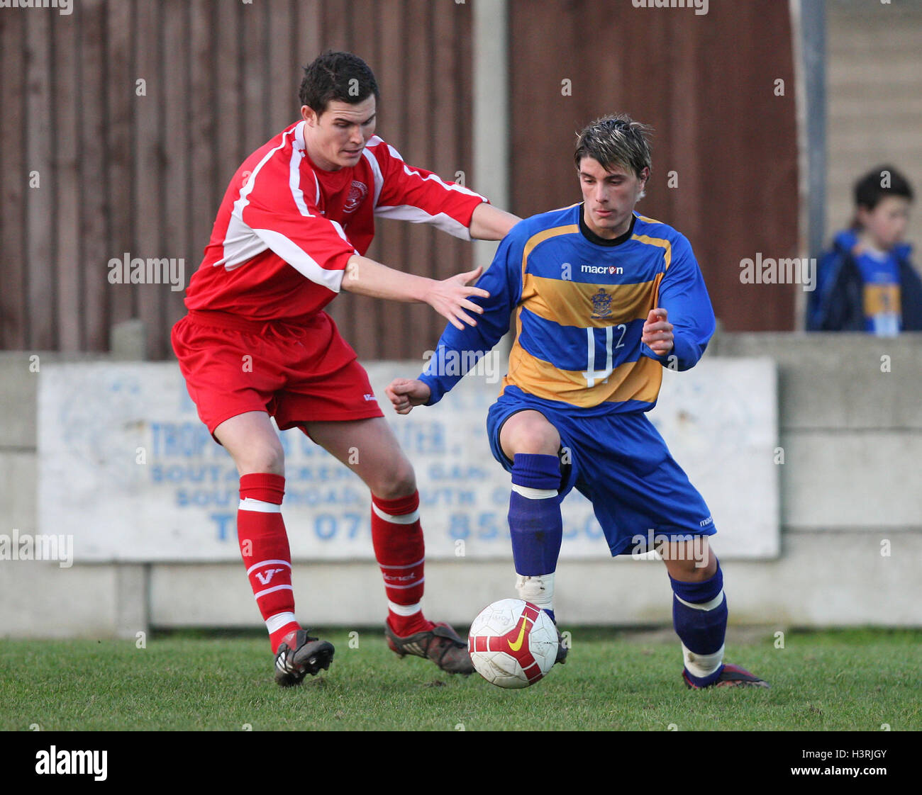 Harry Stevens of Barkingside and Martin Heed of Romford - Romford vs ...