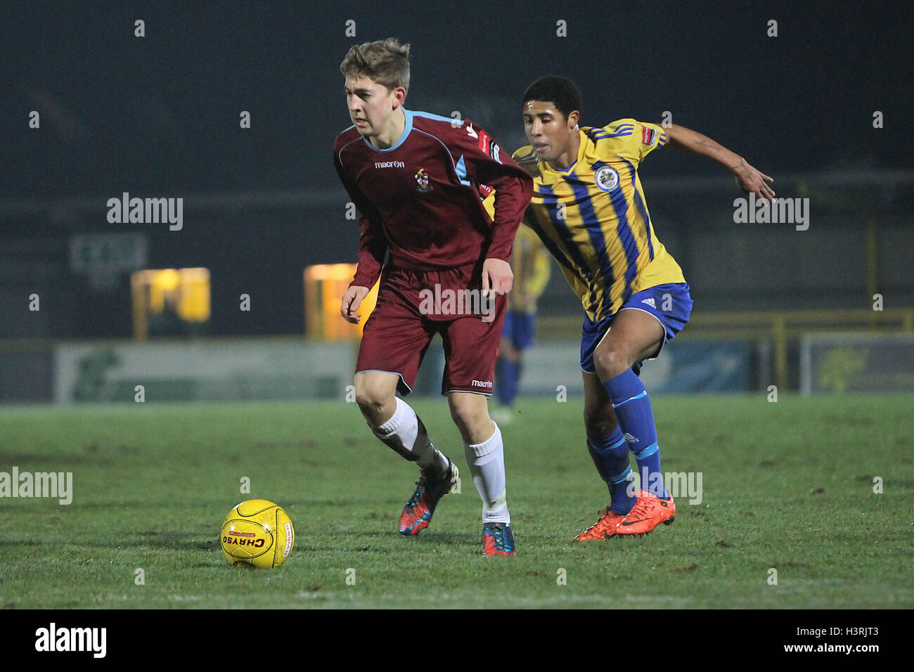 Connor Witherspoon of Brentwood shields the ball from Lewis Francis of ...