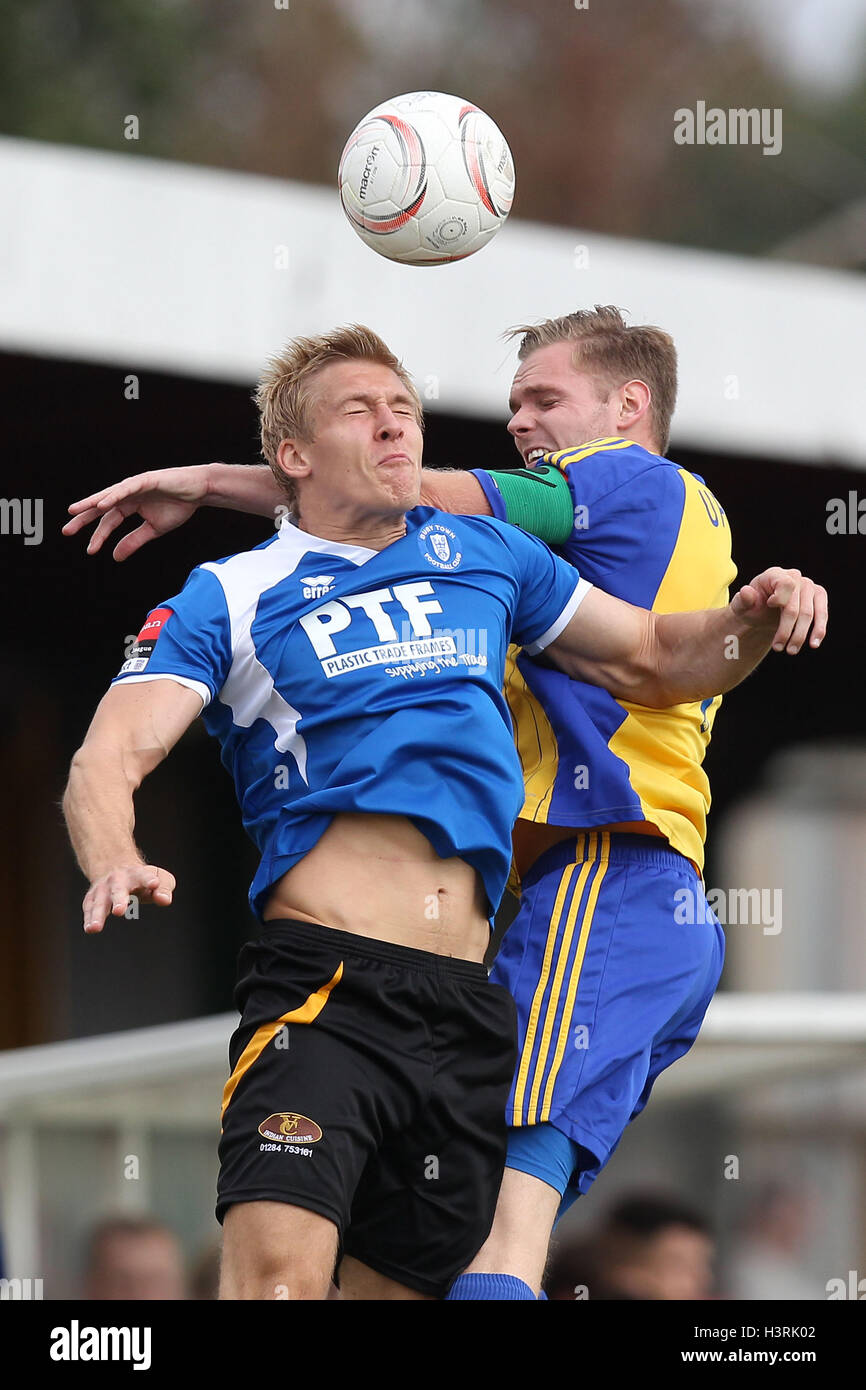 Jack Barry in action for Romford - Romford vs Bury Town - FA Challenge ...
