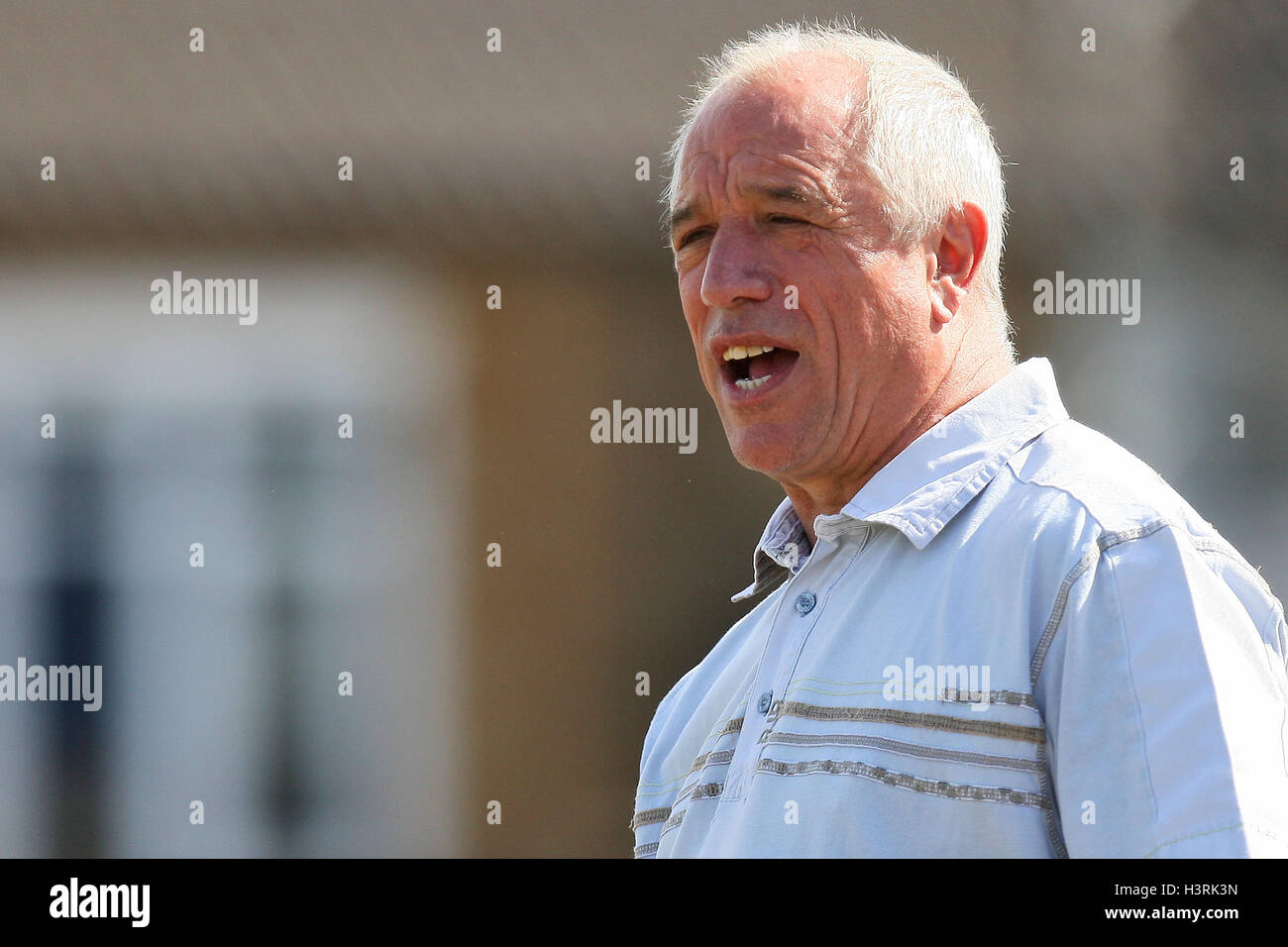 Canvey Island manager John Batch - Romford vs Canvey Island - Pre ...
