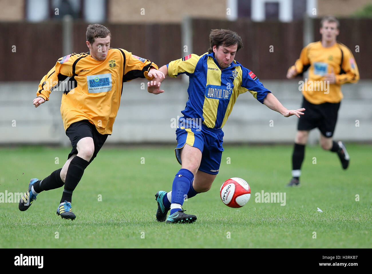 Ricki Mackin of Romford and Sam Byles of Cheshunt - Romford vs Cheshunt ...