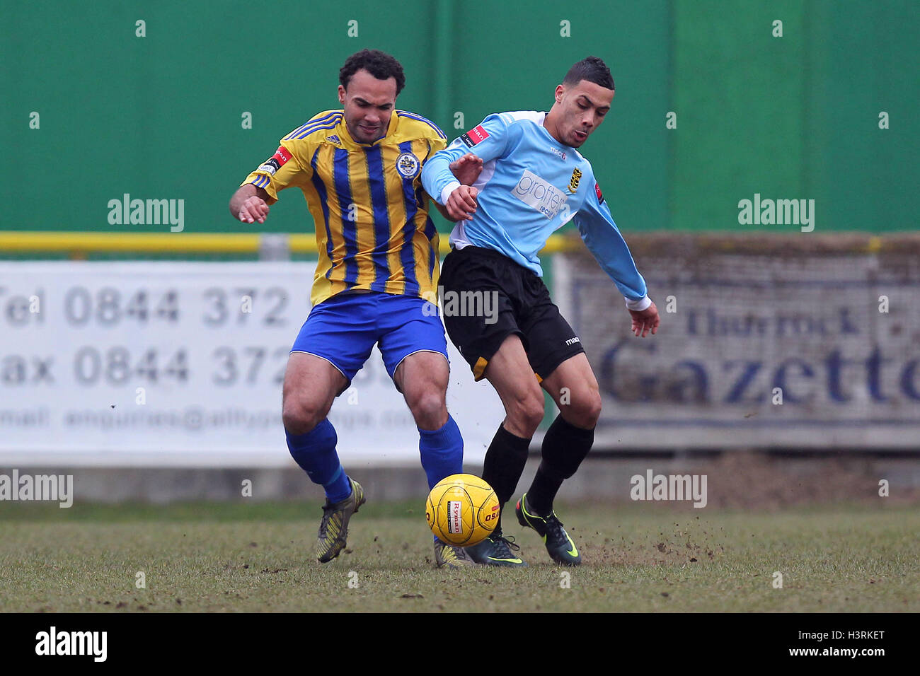 Chuck Duru in action for Romford - Romford vs Cheshunt - Ryman League ...
